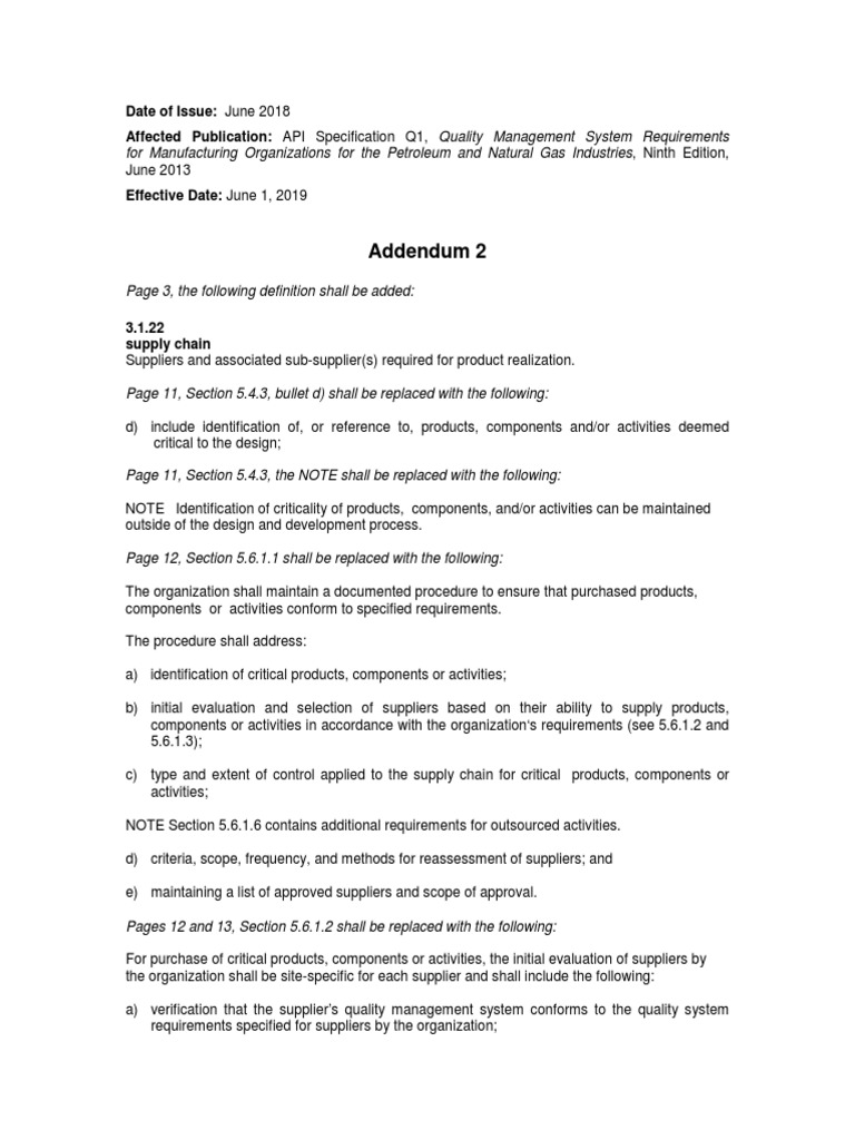 Q1 E9 Addendum 2 | PDF | Verification And Validation | Specification (Technical Standard)