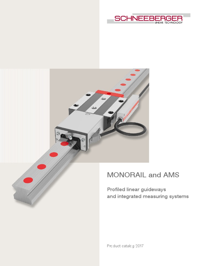 MONORAIL and AMS Product Catalogue EN PDF | PDF | Friction | Thermal ...