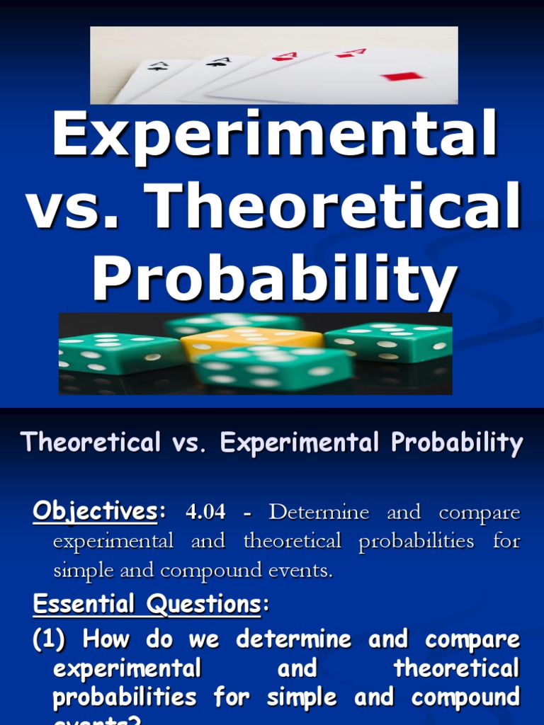06 - Theoretical vs. Experimental Probability | PDF | Probability ...