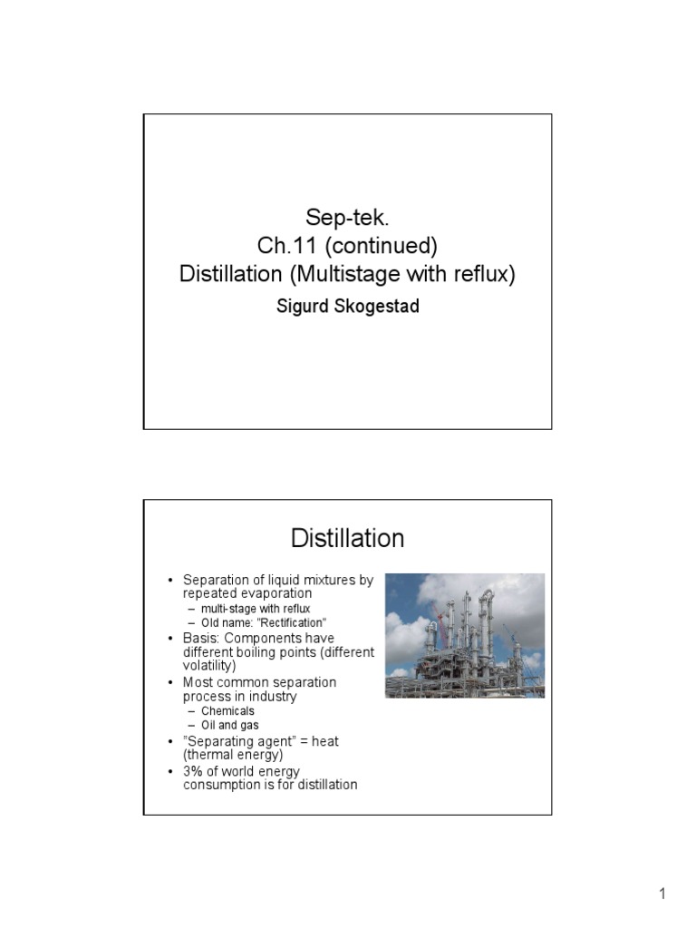 Septek Sis2 Distillation | PDF | Distillation | Physical Chemistry