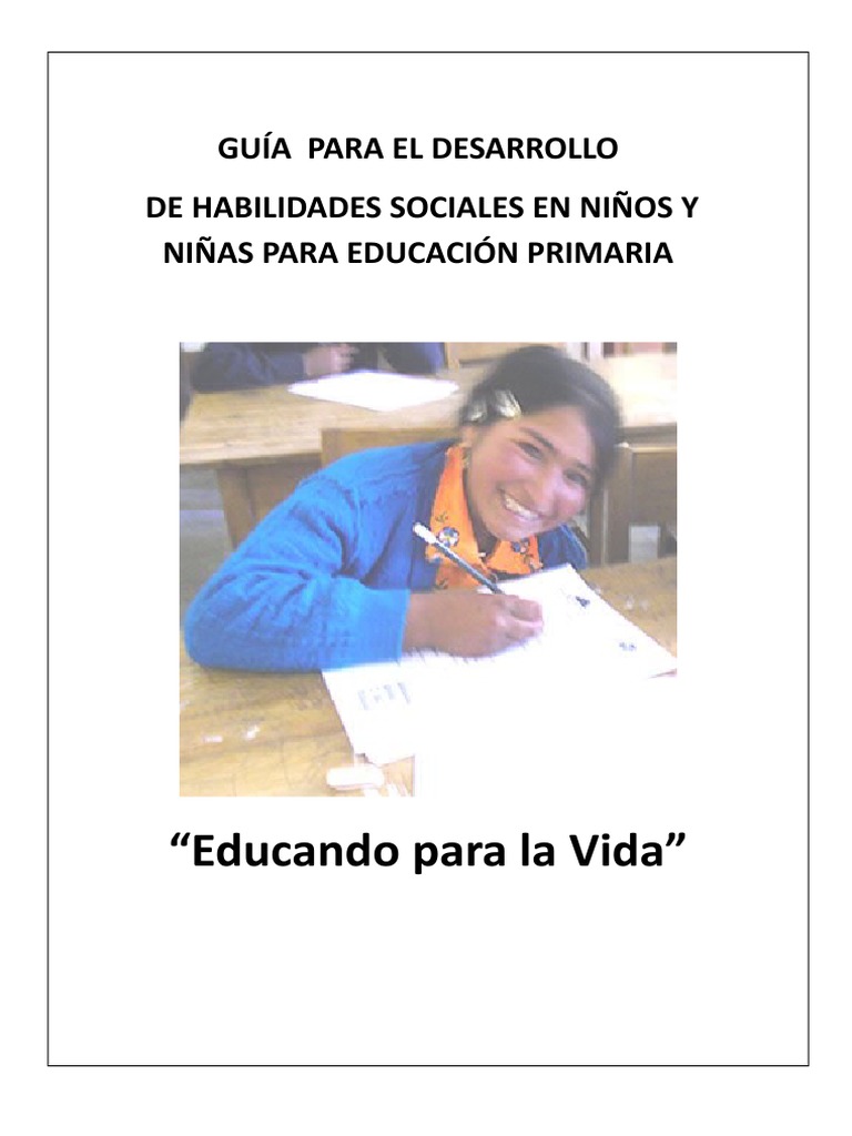 Guía de Habilidades Sociales en Primaria | PDF | Educación primaria ...