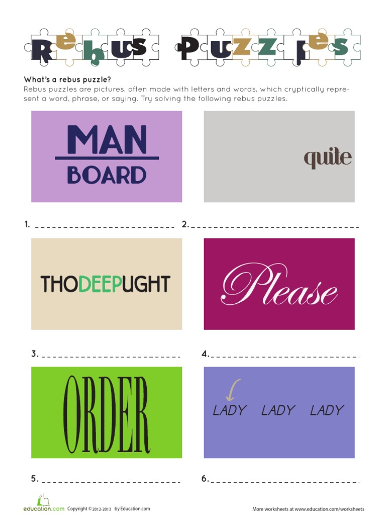 Pictogram Puzzles PDF | PDF