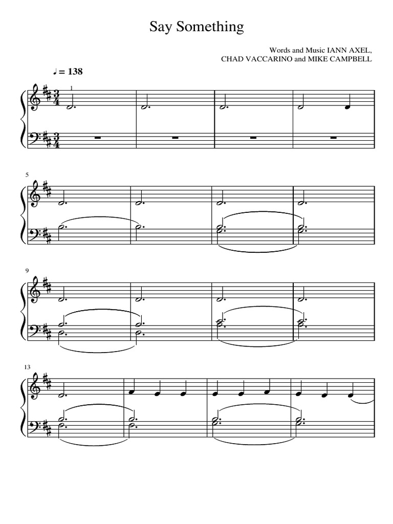 2 - Say - Something PDF | PDF