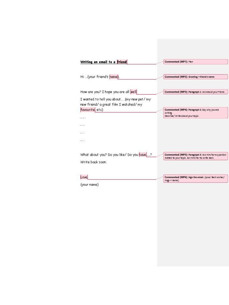 Writing An Email Template | PDF