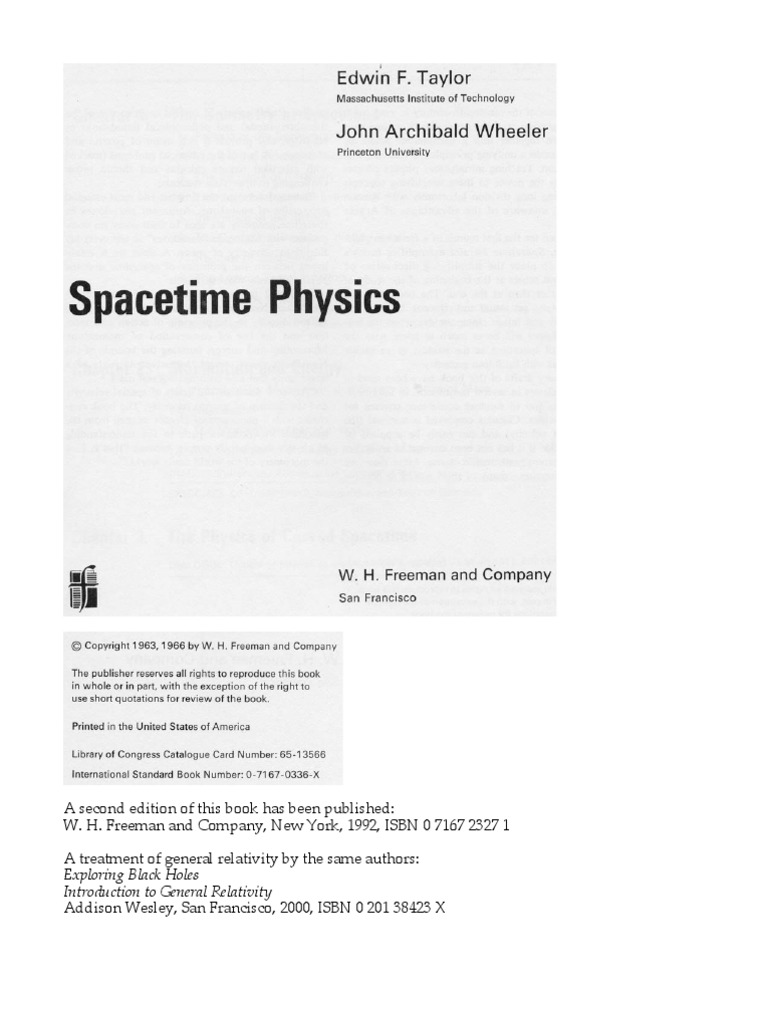 Spacetime Physics Pt1 | PDF | General Relativity | Astronomy