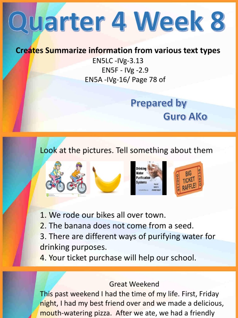 English 5 Quarter 4 Week 8 D1-5 | PDF | Sentence (Linguistics) | Clause