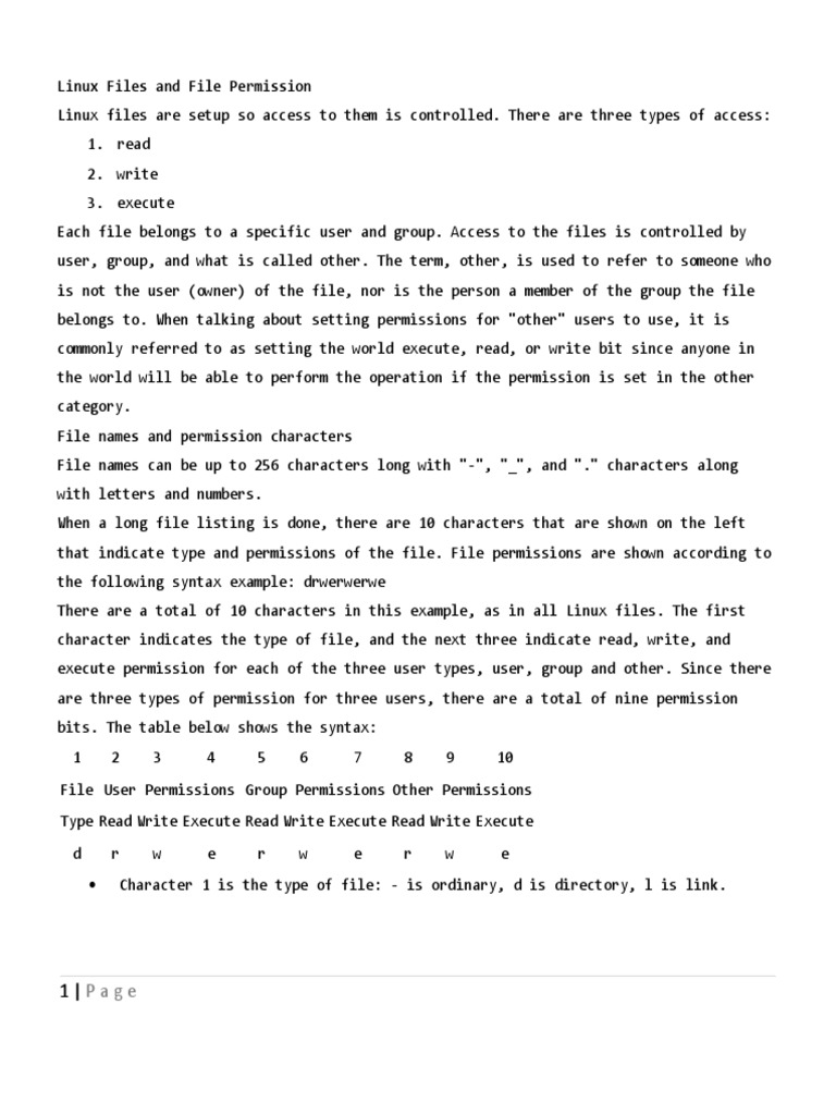 Linux Files and File Permission | PDF | Booting | File System