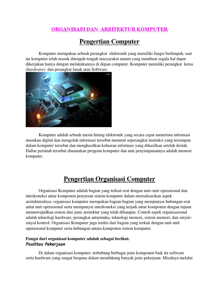 Struktur Dan Fungsi Processor | PDF