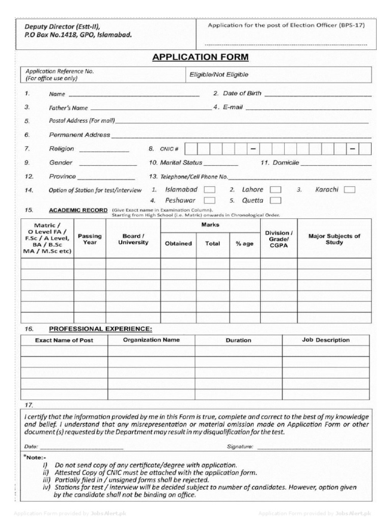 ECP Application-Form1 PDF | PDF | Finance & Money Management