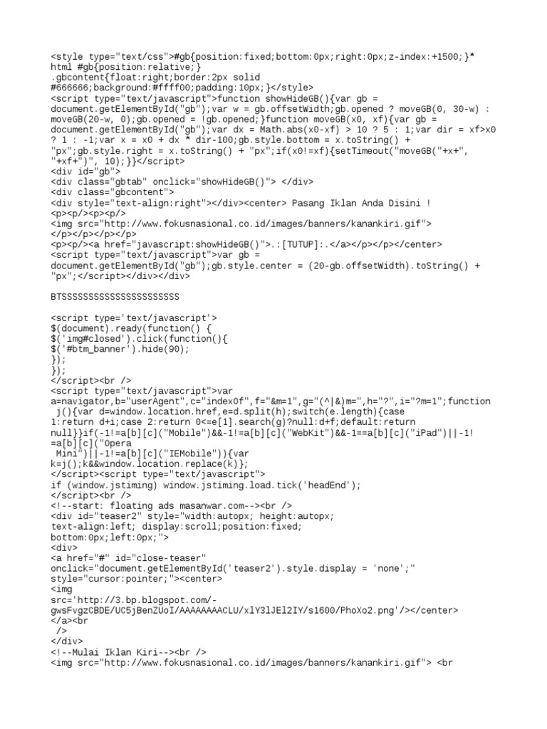 Banner Kanan Kiri | PDF | Hypertext | Software Engineering
