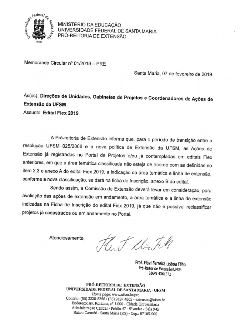 Exemplo de Memorando Circular | PDF