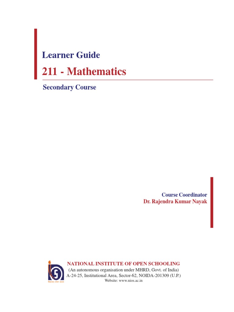 211 - Mathematics: Learner Guide | PDF | Numbers | Rational Number