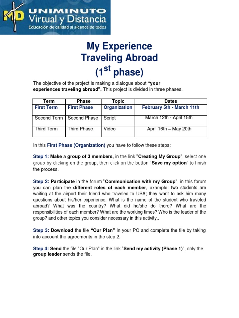 Instructions (1st Phase) | PDF | Internet Forum | Vocabulary