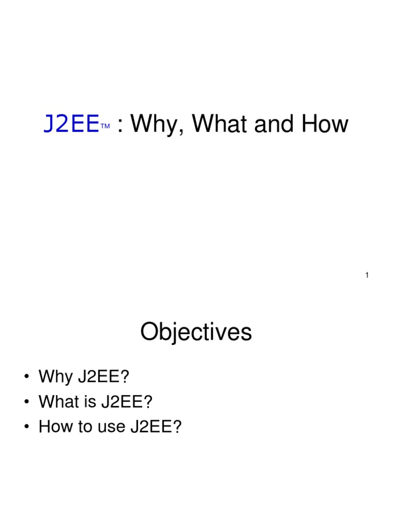 J2EE Intro | Download Free PDF | Java Platform | Application Server