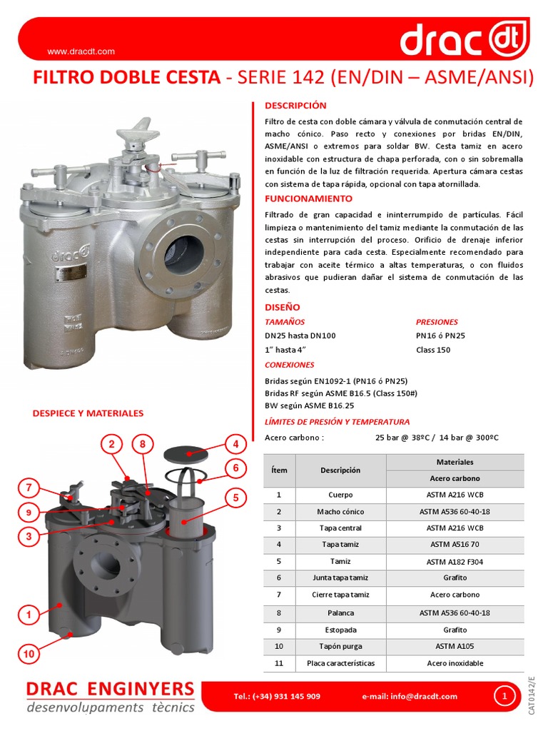 Filtro Duplex PDF | PDF | Ingeniería mecánica | Materiales