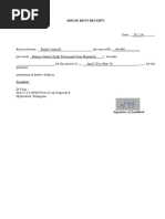 PG Rent Receipt PDF | PDF