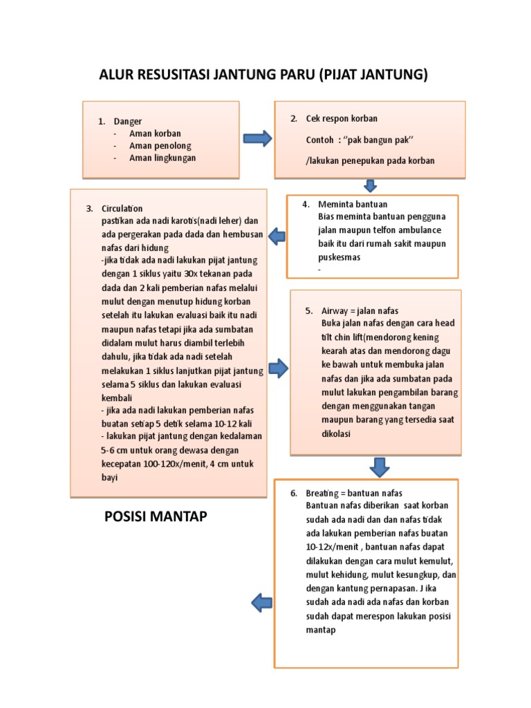 Alur Resusitasi Jantung Paru Lutfi | PDF | Kesehatan Holistik