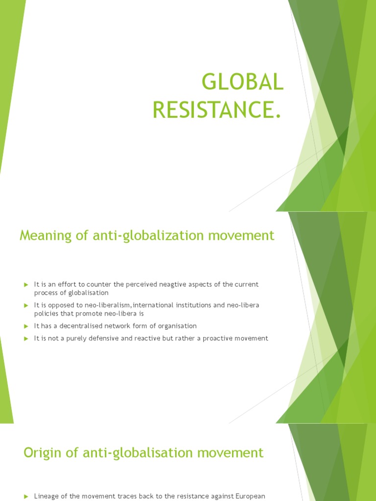 Global Resistance | PDF | Globalization | Social Movements