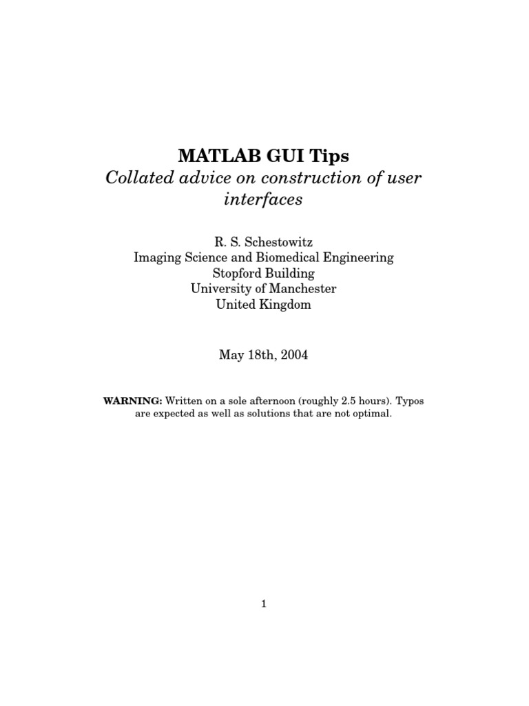 Matlab Gui Tips Build User Interfaces With Radio Buttons Checkboxes