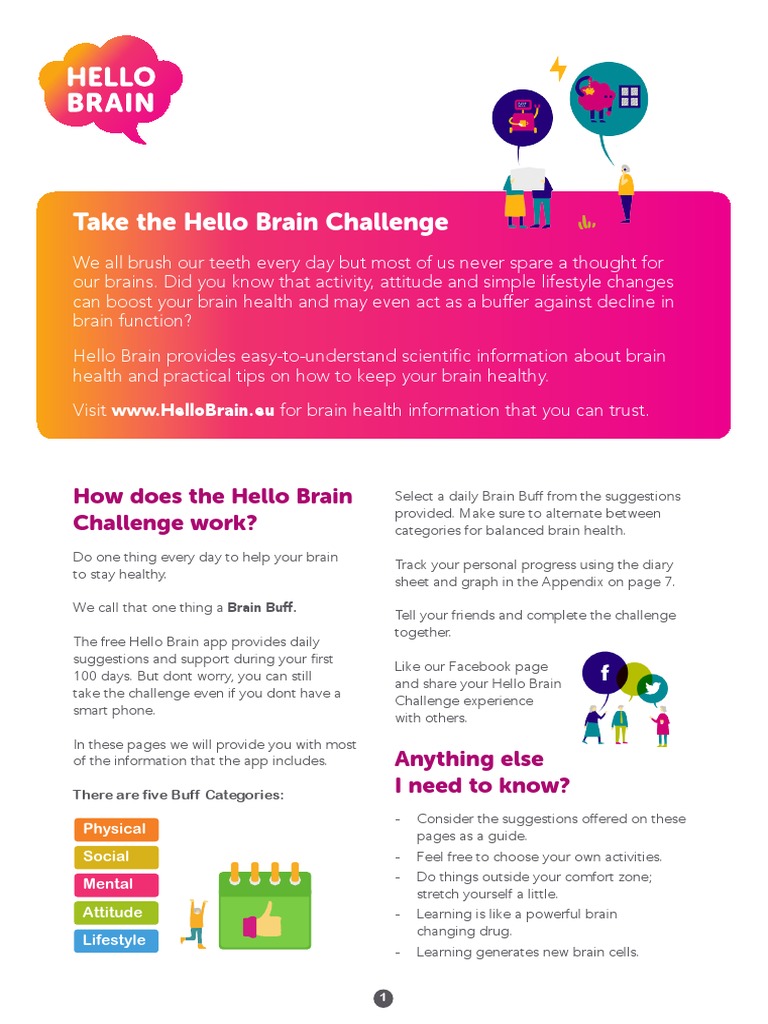How Does The Hello Brain Challenge Work? | Download Free PDF | Dementia ...
