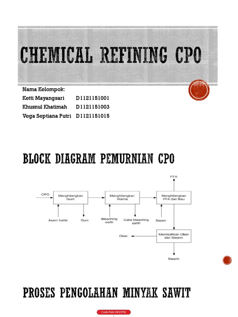Chemical Refining Cpo | PDF