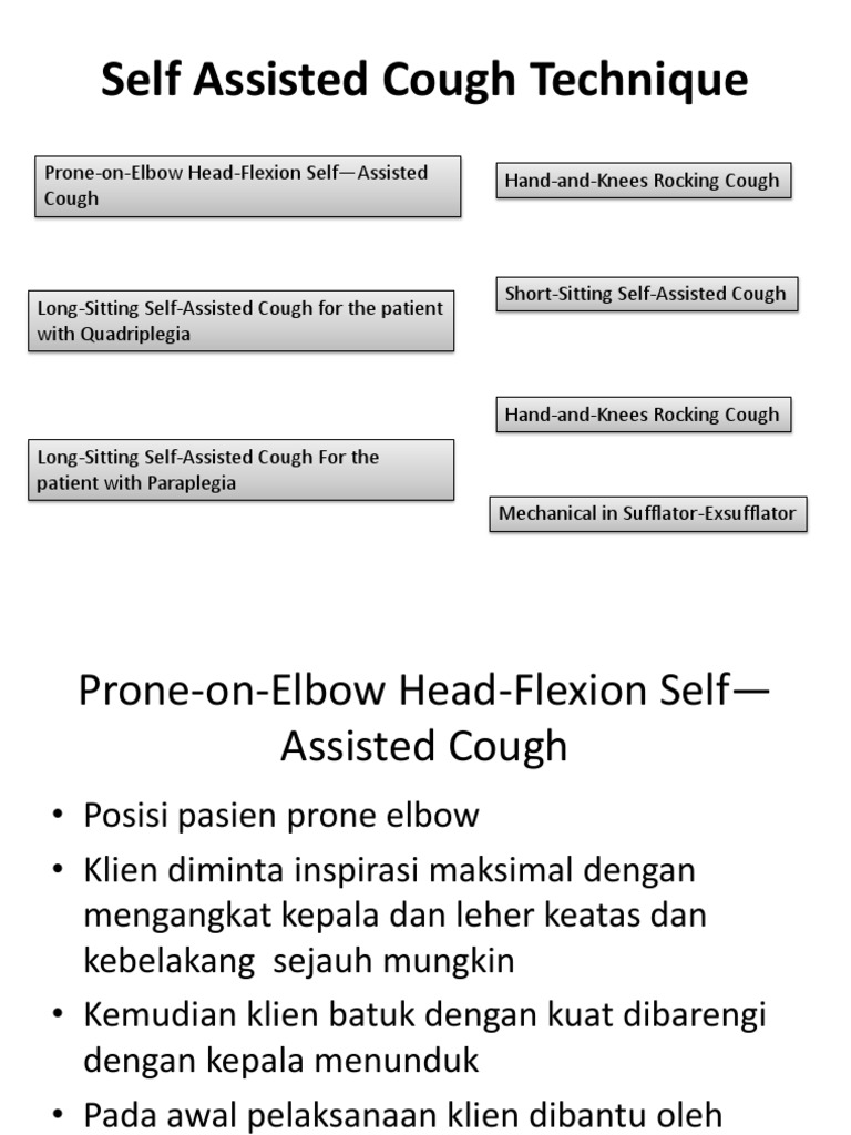 Self-Assisted Cough Techniques Guide | PDF | Foreign Language Studies ...