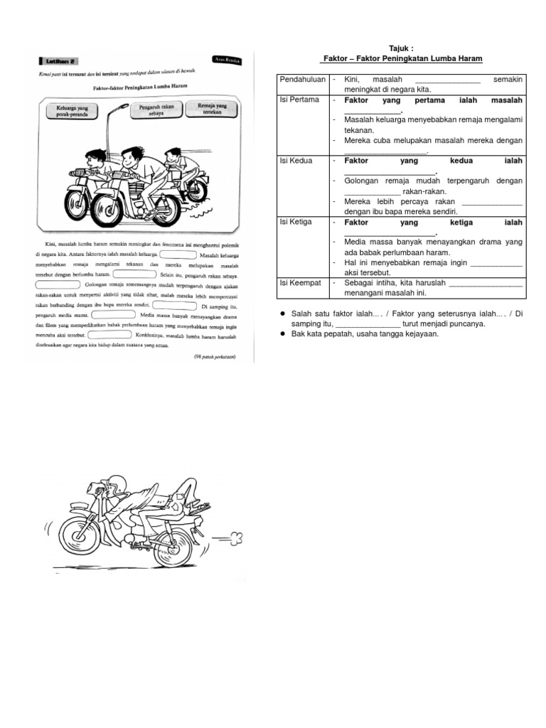 BM Karangan Bahagian C Lumba Haram | PDF