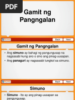 Panghalip Na Panao-Chart | PDF