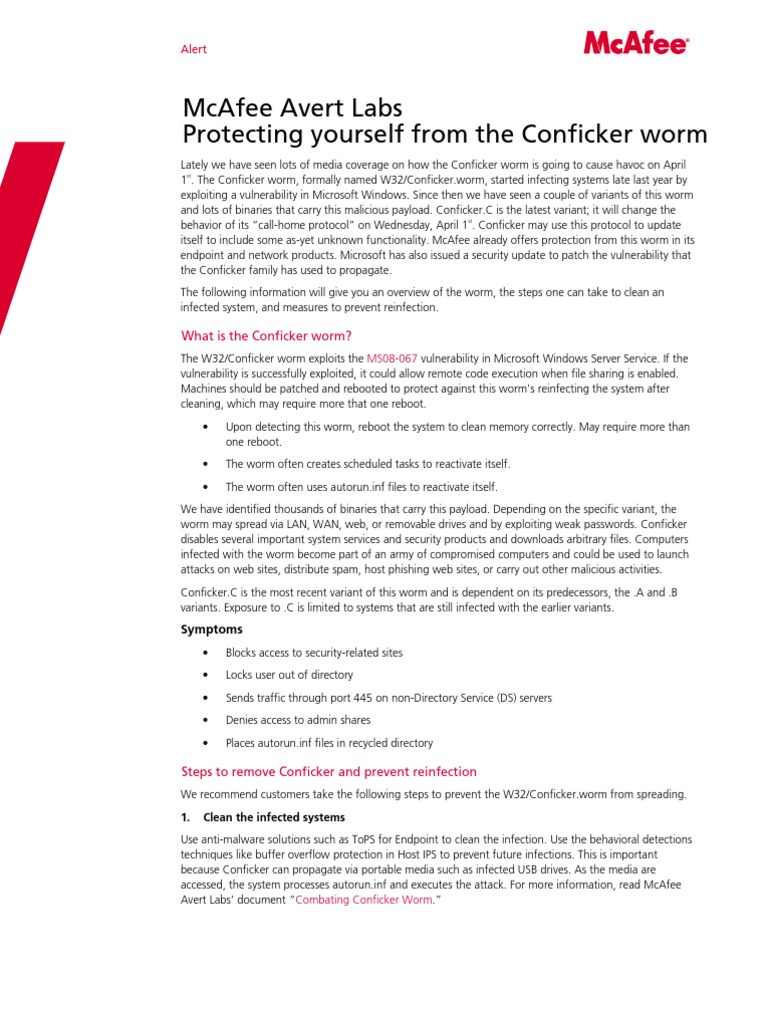 Conficker - Note To Customers | PDF | Malware | Computer Virus