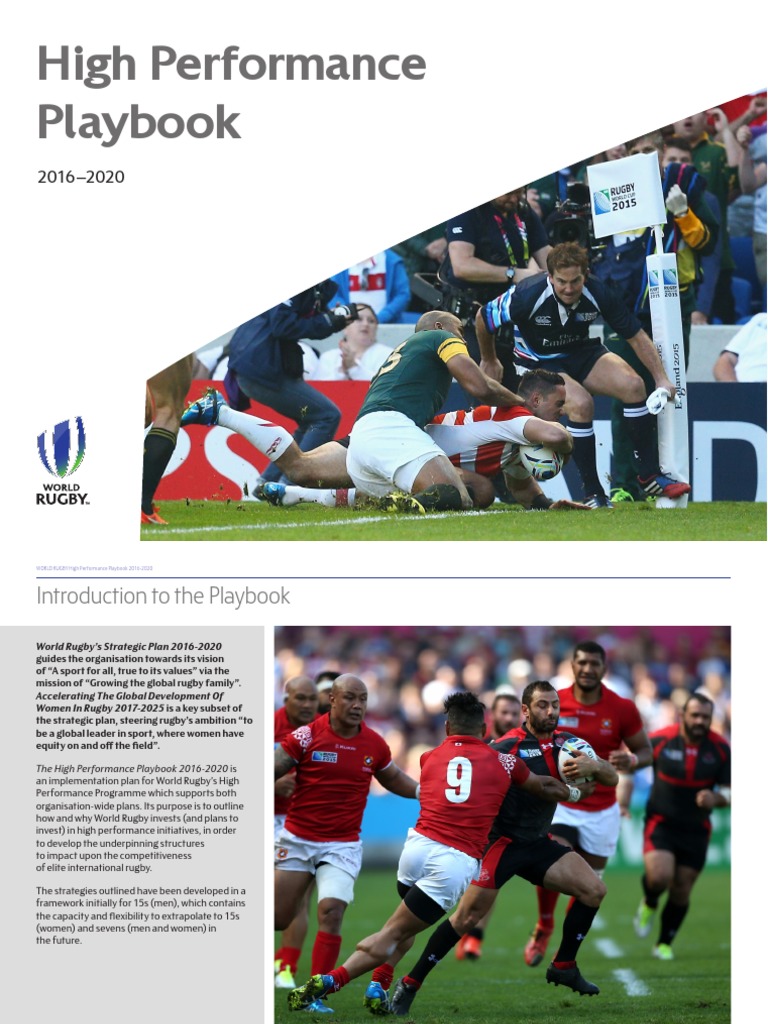 High Perfomance Playbook | PDF | Strategic Planning | Rugby Union