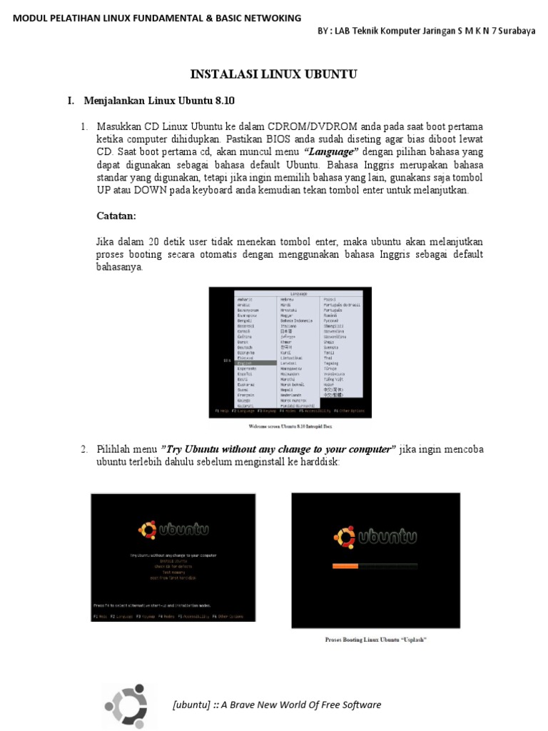 Modul Linux Ubuntu | PDF