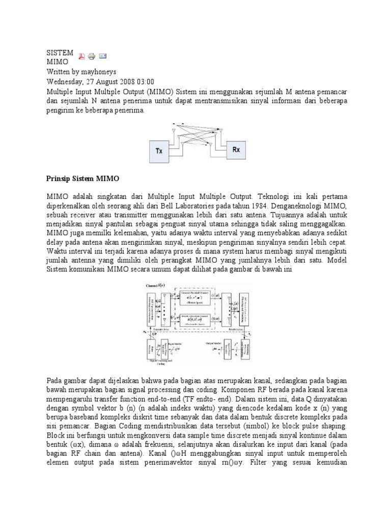 Sistem Mimo | PDF