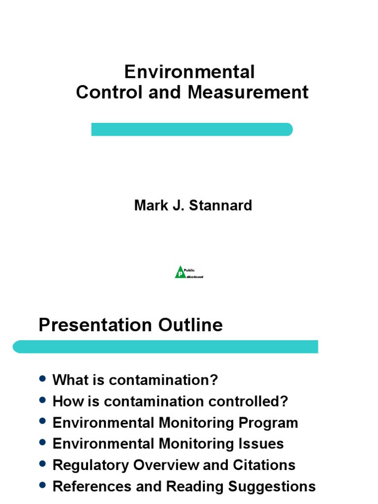 Environmental Control and Measurement: Mark J. Stannard | PDF ...
