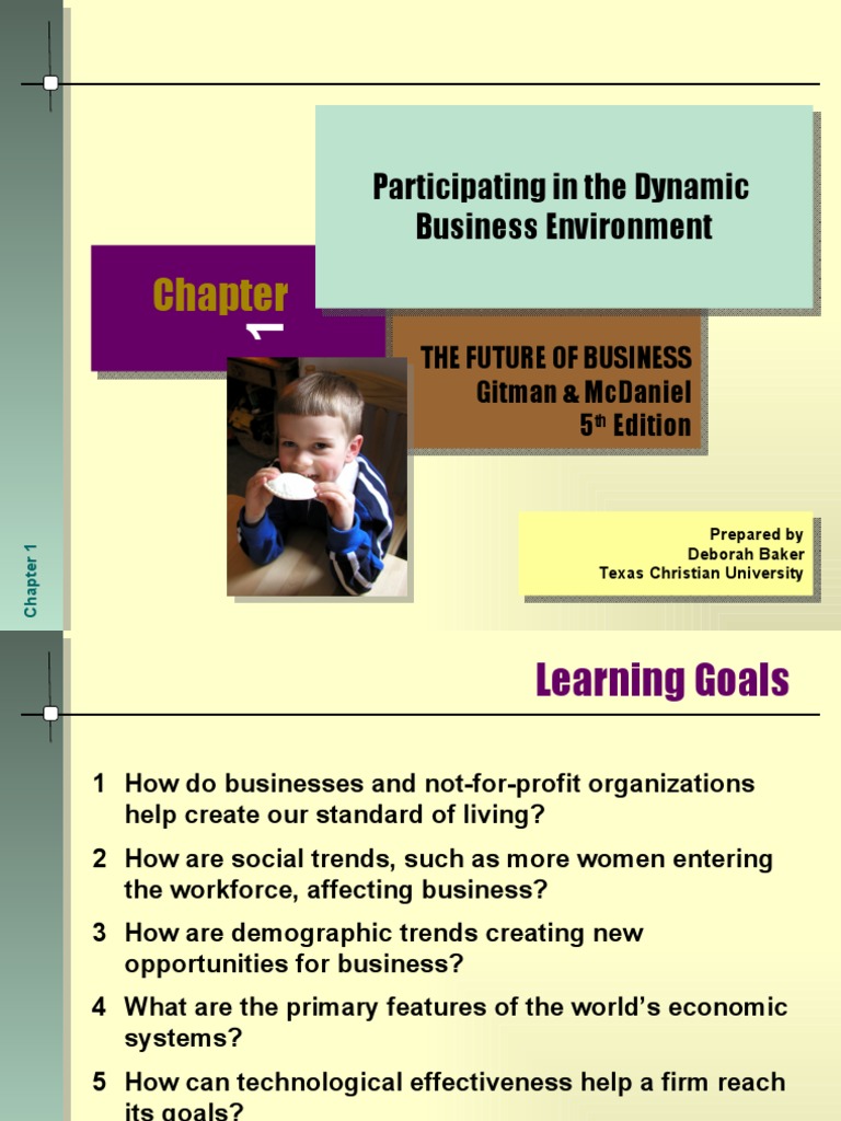 Participating in The Dynamic Business Environment | PDF