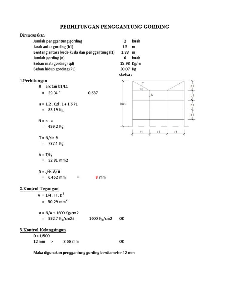 Penggantung Gording | PDF
