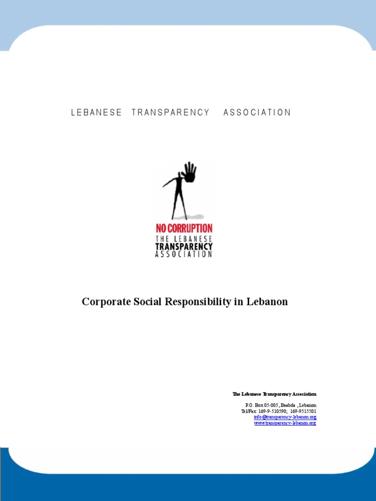 Customer Relationship Management in Lebanon | PDF | Corporate Social ...