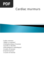 Classifications of Heart Murmurs | PDF | Cardiology | Medical Specialties