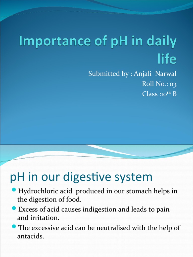 Importance of pH in Daily Life | PDF | Cooking, Food & Wine