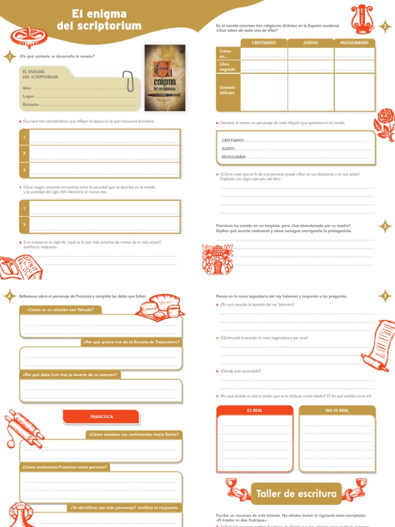 El enigma del scriptorium: Análisis y Reflexiones | PDF | Novelas | Solomons