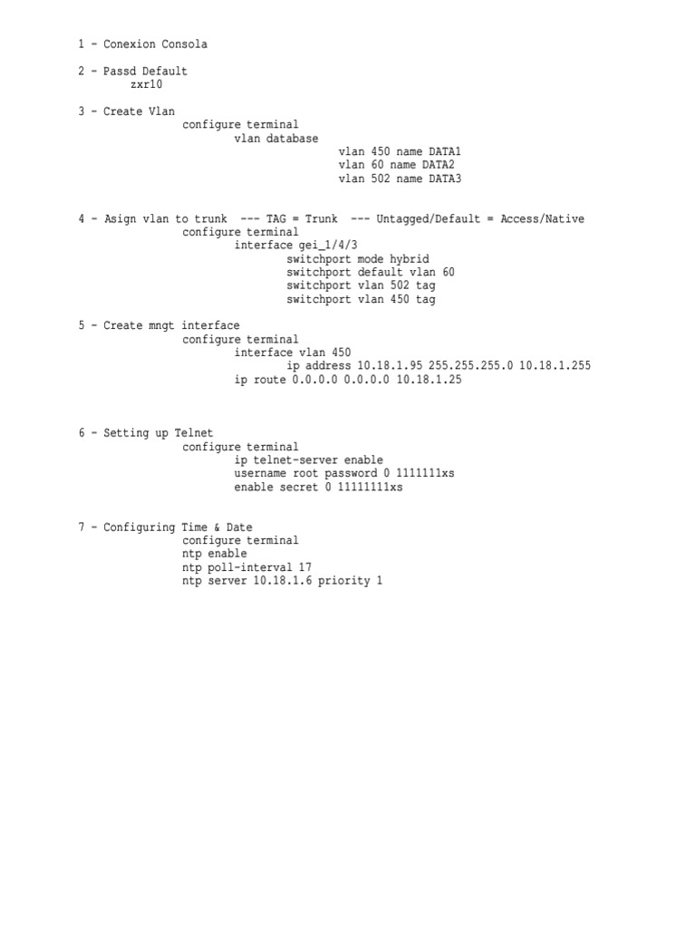 ZXA10 C320 Zte Olt c320 Basic Config | PDF