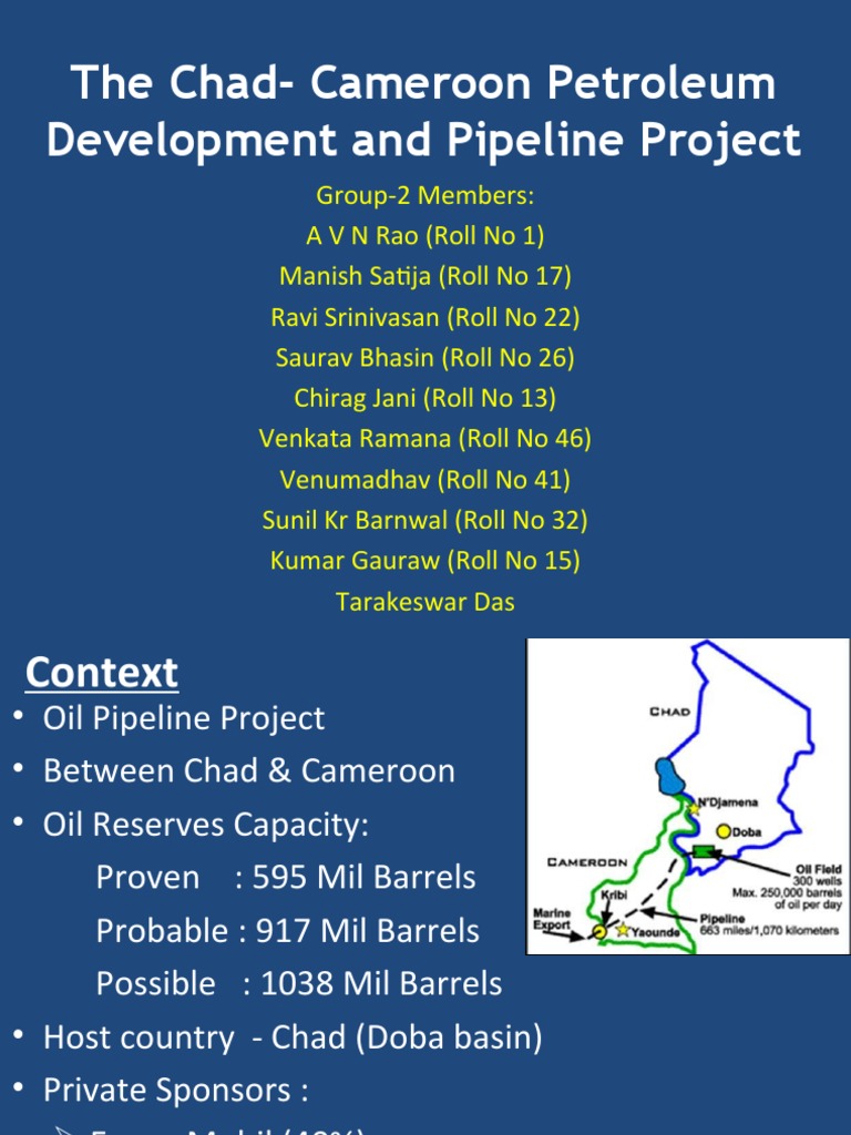 The Chad-Cameroon Petroleum Development and Pipeline Project | PDF ...