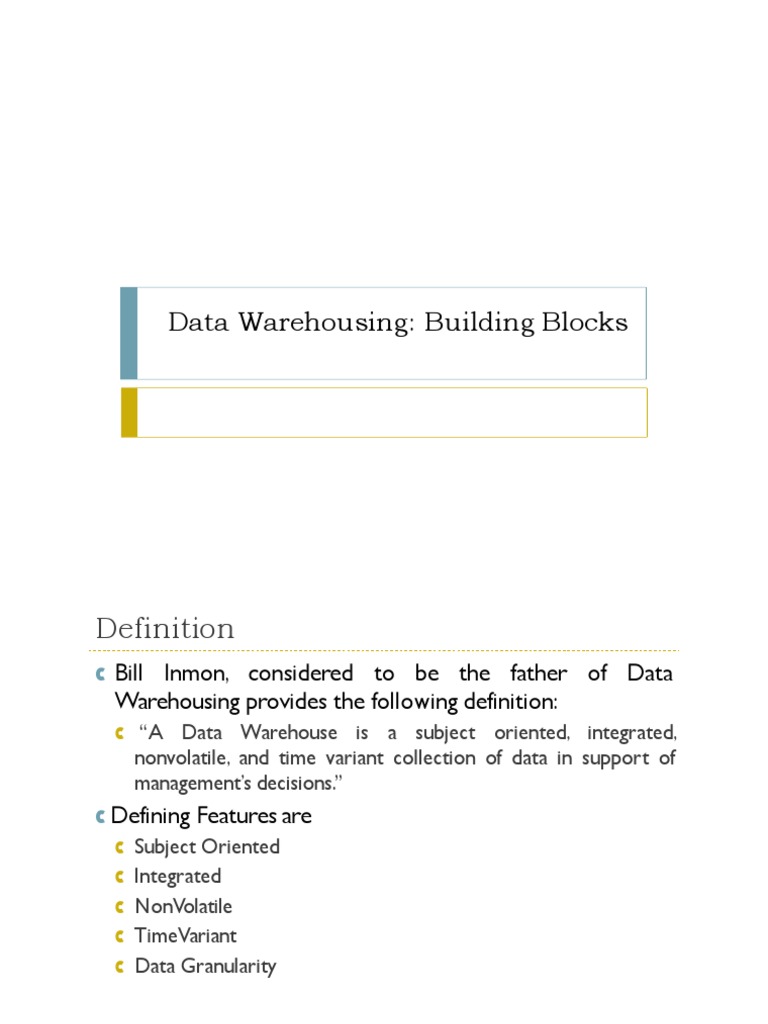 Data Warehousing Essentials Guide | PDF | Data Warehouse | Metadata