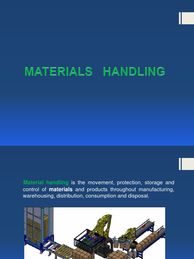 Principles of Material Handling | Download Free PDF | Mechanical ...