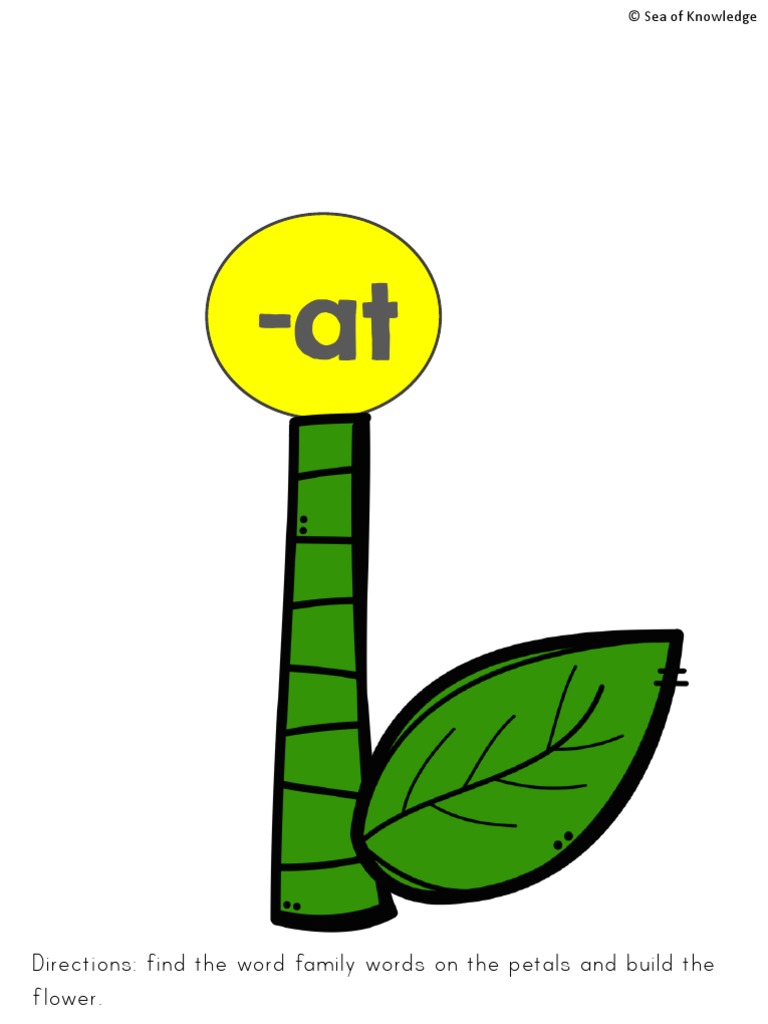 Word Family Build A Flower | PDF | Websites | Cyberspace