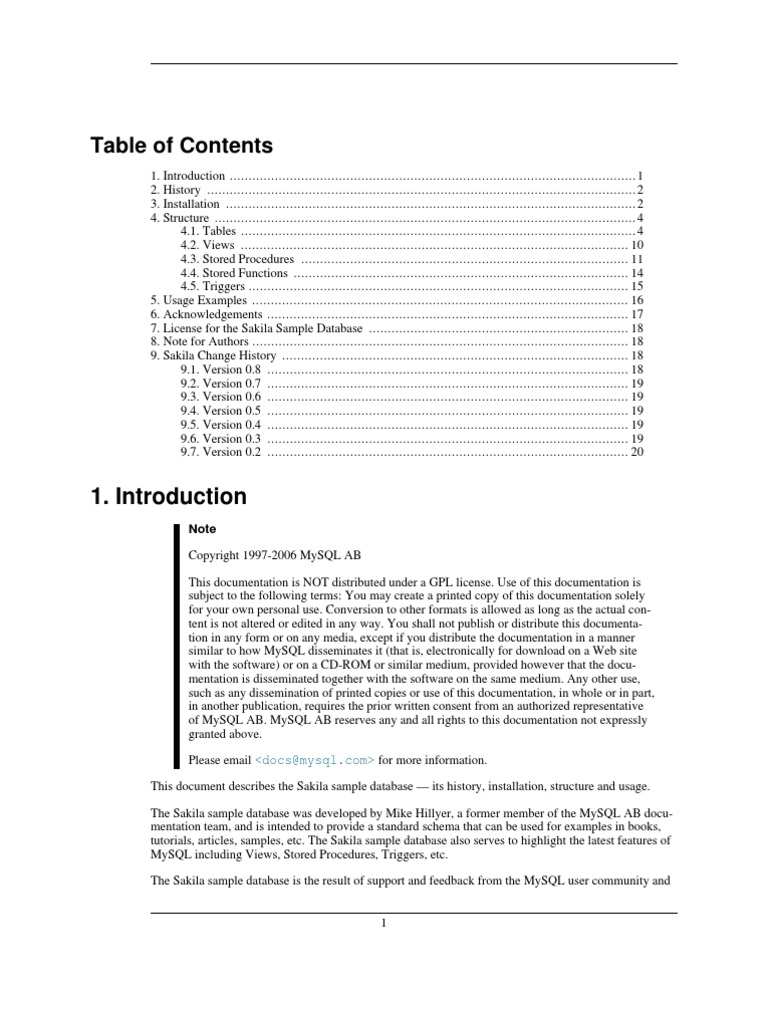 Sakila en | PDF | My Sql | Databases