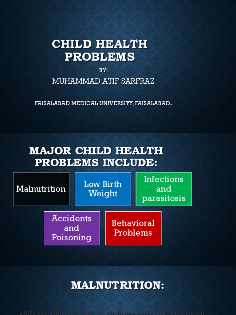 Child Health Problems | PDF | Malnutrition | Infection