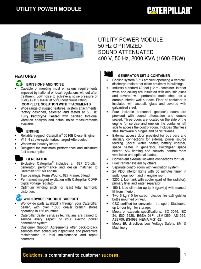2000kva Power Module | PDF | Electric Generator | Electric Power