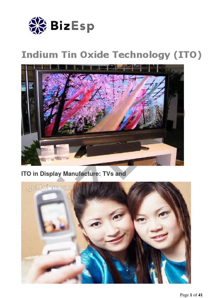 Indium Tin Oxide Technology (Ito) : Ito in Display Manufacture: Tvs and ...
