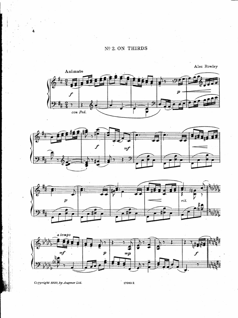 Thirds tempo musical notation | PDF