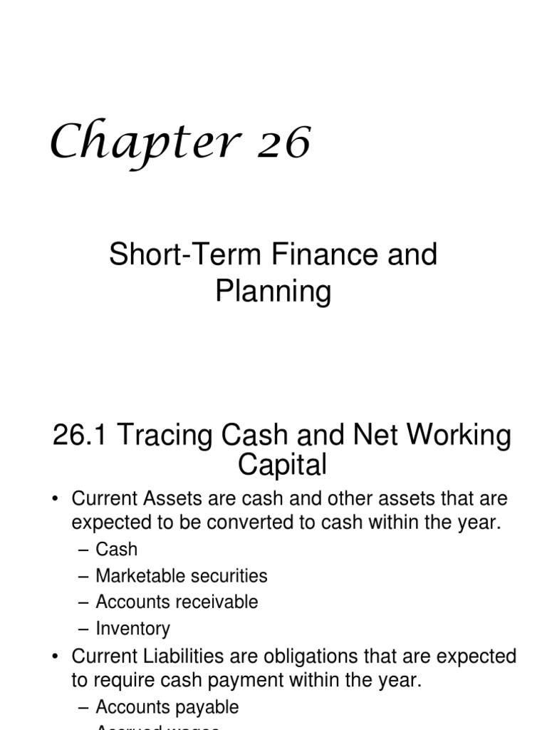 Review - Short-Term Finance | PDF | Equity (Finance) | Accounts Payable